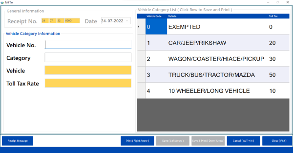 Toll Tax Management System Premium - Buraqvision
